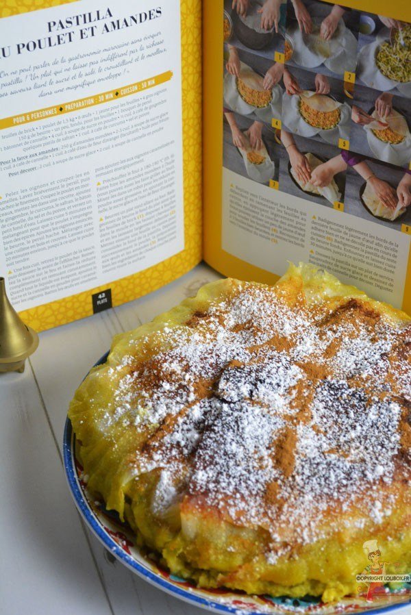 Pastilla au poulet et amandes - recette marocaine
